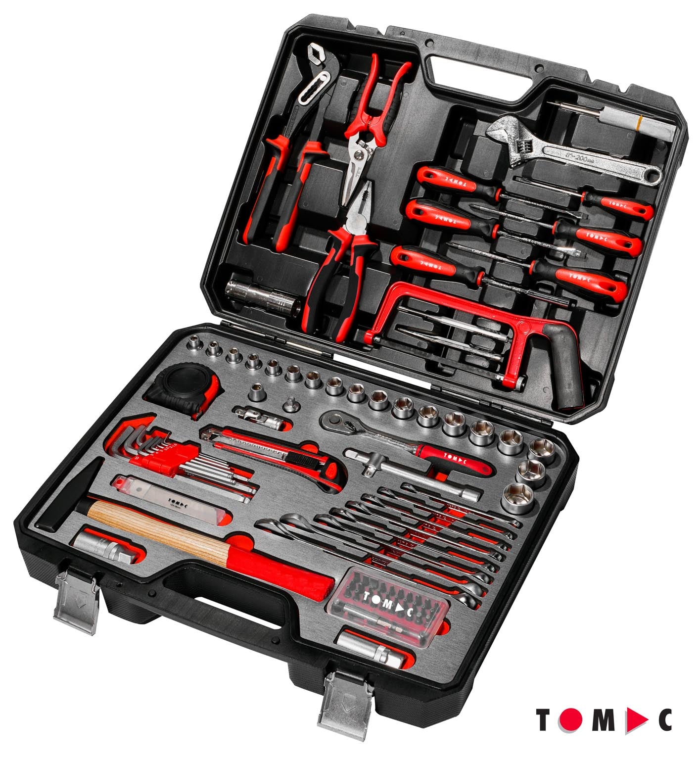 TC0111 Universal Tool Case - 104 pcs. 3/8" + 1/4" – Tomac Tools